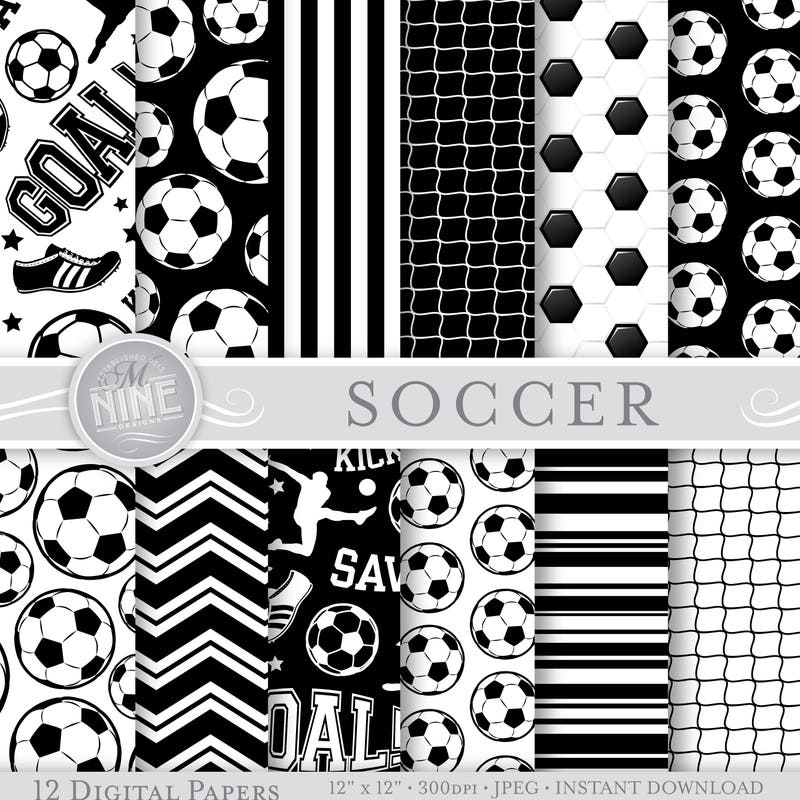 Soccer Pattern - Etsy