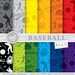 BASEBALL PRINT Digital Paper / BASEBALL Party Printables / 8 - Etsy