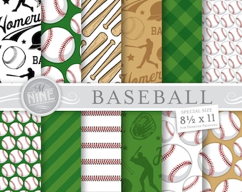 Red Digital Paper Baseball Digital Paper Baseball Digital - Etsy