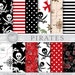 PIRATES Digital Paper / PIRATE Party Printables / Pirate - Etsy