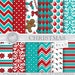 CHRISTMAS Digital Paper Downloads Printable Christmas Patterns 8 1/2 X ...