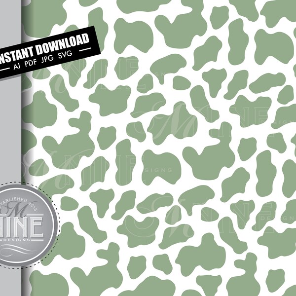 Sage Green Seamless Pattern - Etsy