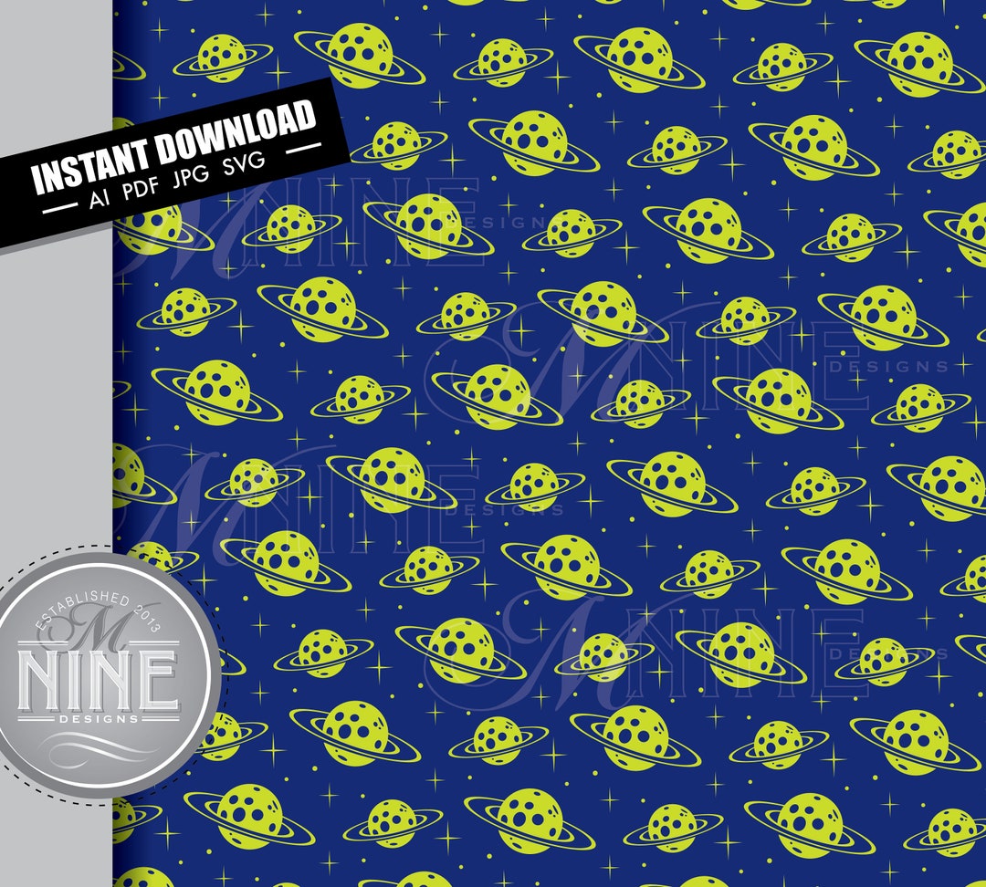 Planets Pattern Planets Digital Paper Svg Pdf Jpg Vector AI Download ...