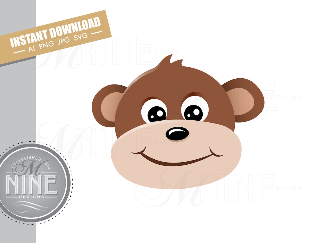Monkey Clip Art Downloads Vector Monkey Ai Png Jpg Svg Pdf Clipart ...