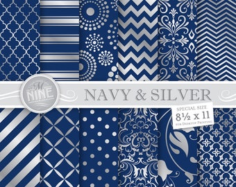 Navy Blue Pattern | Etsy