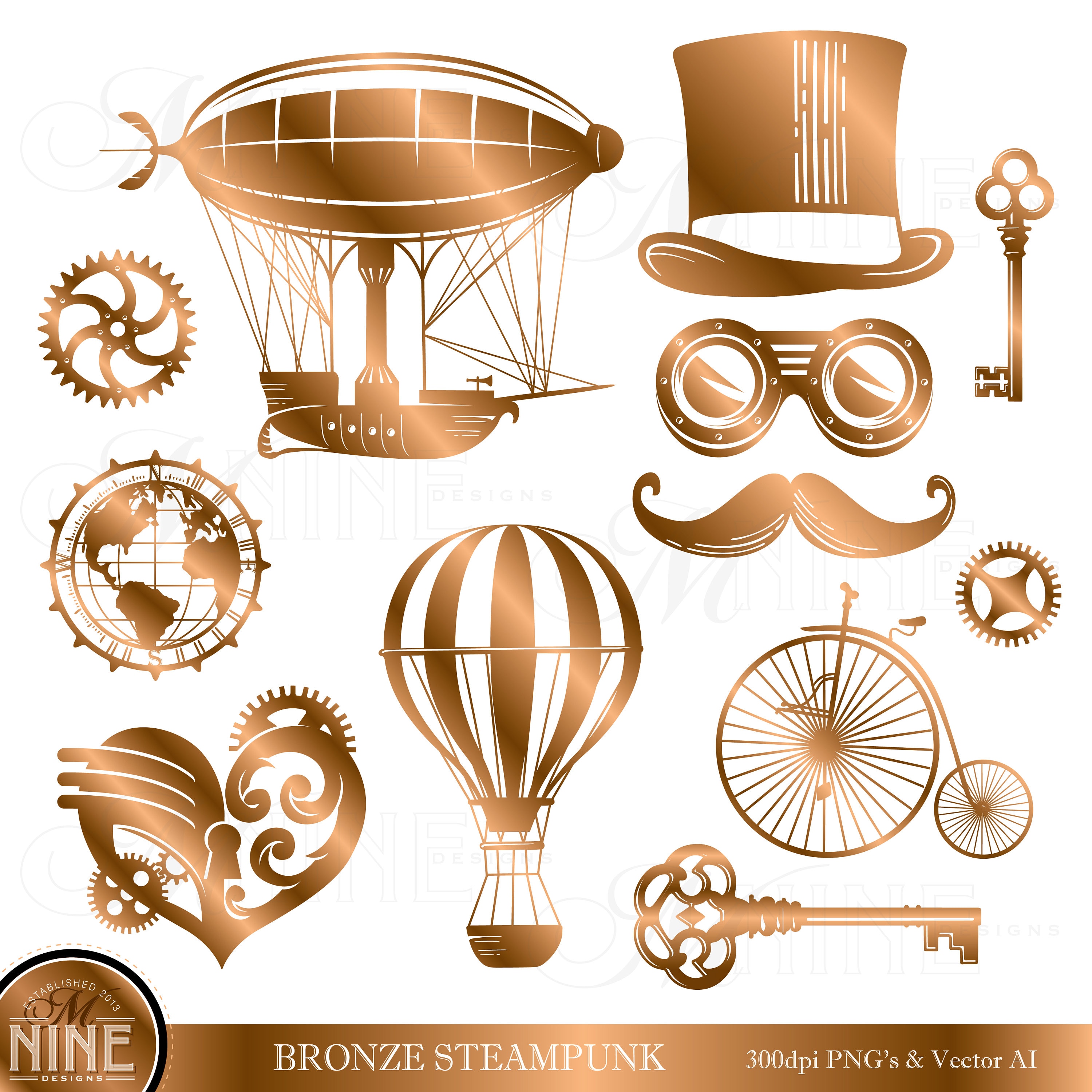 Steampunk Vector Clipart