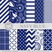 NAVY BLUE Digital Paper: Navy Blue Printable Pattern Print, Navy Blue ...