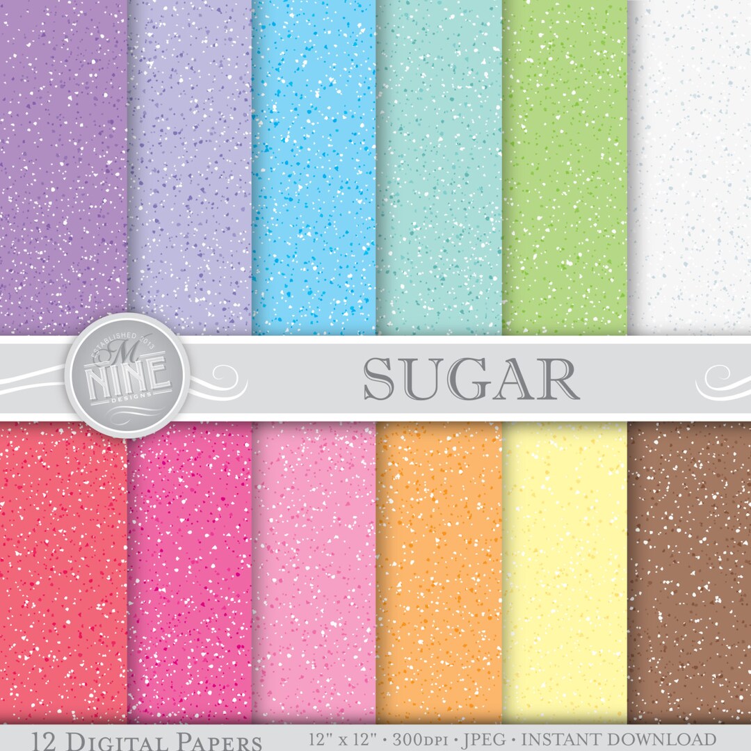SUGAR PRINT 12 X 12 Digital Paper Pack Pattern - Etsy