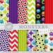 MONSTERS Digital Paper / Monsters Party Printables / 8 1/2 X 11 Monster ...