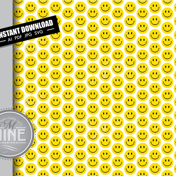 Smiley Face Svg - Etsy