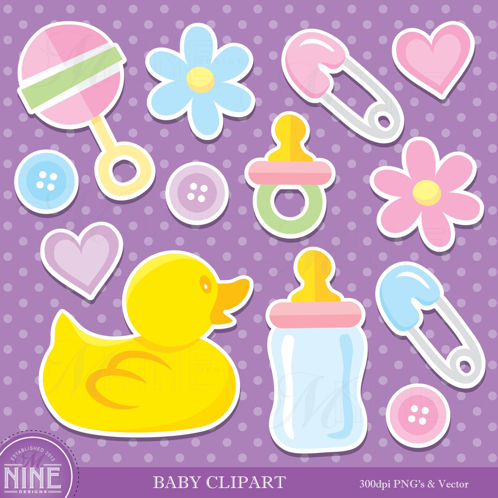 BABY Sticker Clip Art / BABY Clipart Downloads / Baby Clip | Etsy