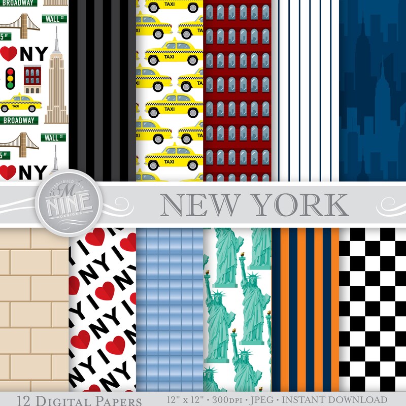 New York Wallpaper - Etsy