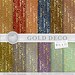 Art Deco Digital Paper: GOLD DECO PATTERN Printable Pattern | Etsy