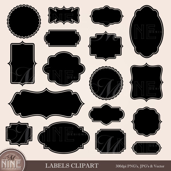 Label Clip Art - Etsy