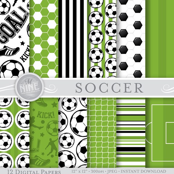 Soccer Pattern - Etsy
