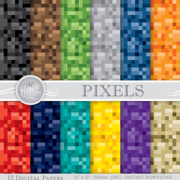 Pixel Paper Prints - Etsy