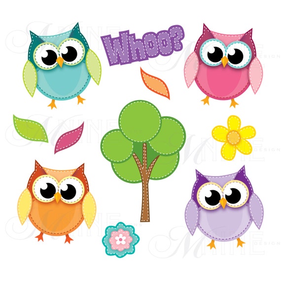 Spring Owl Clipart