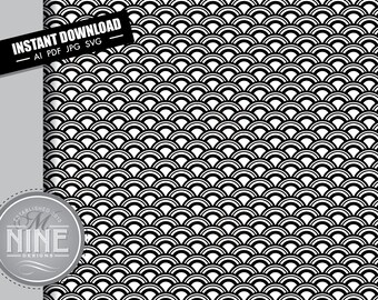 Art Deco Cut File | Etsy