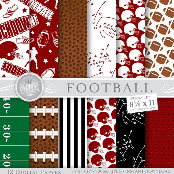 Football Paper - Etsy