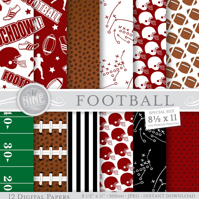 Football Paper - Etsy