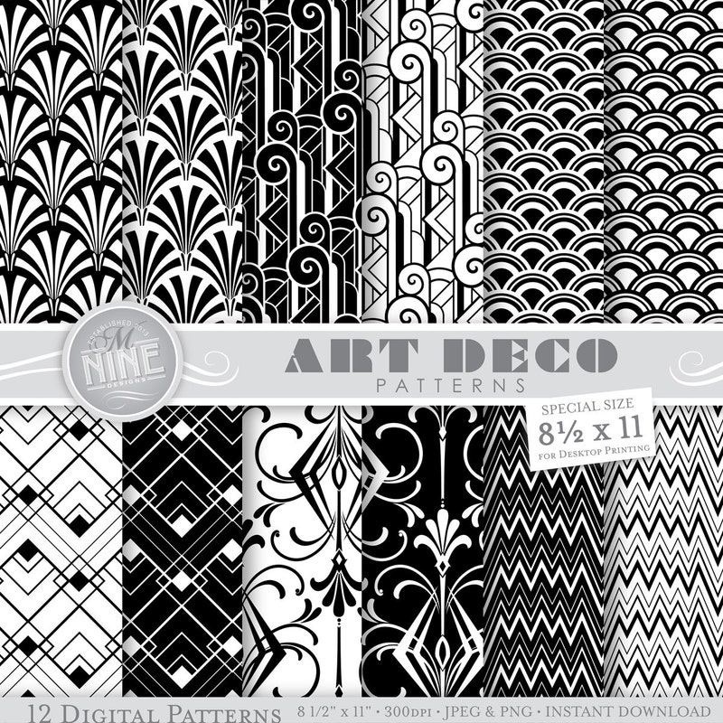 Art Deco Paper - Etsy
