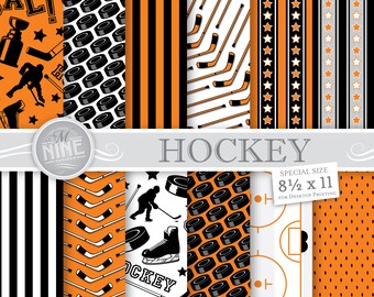 Hockey Digital Paper | Etsy
