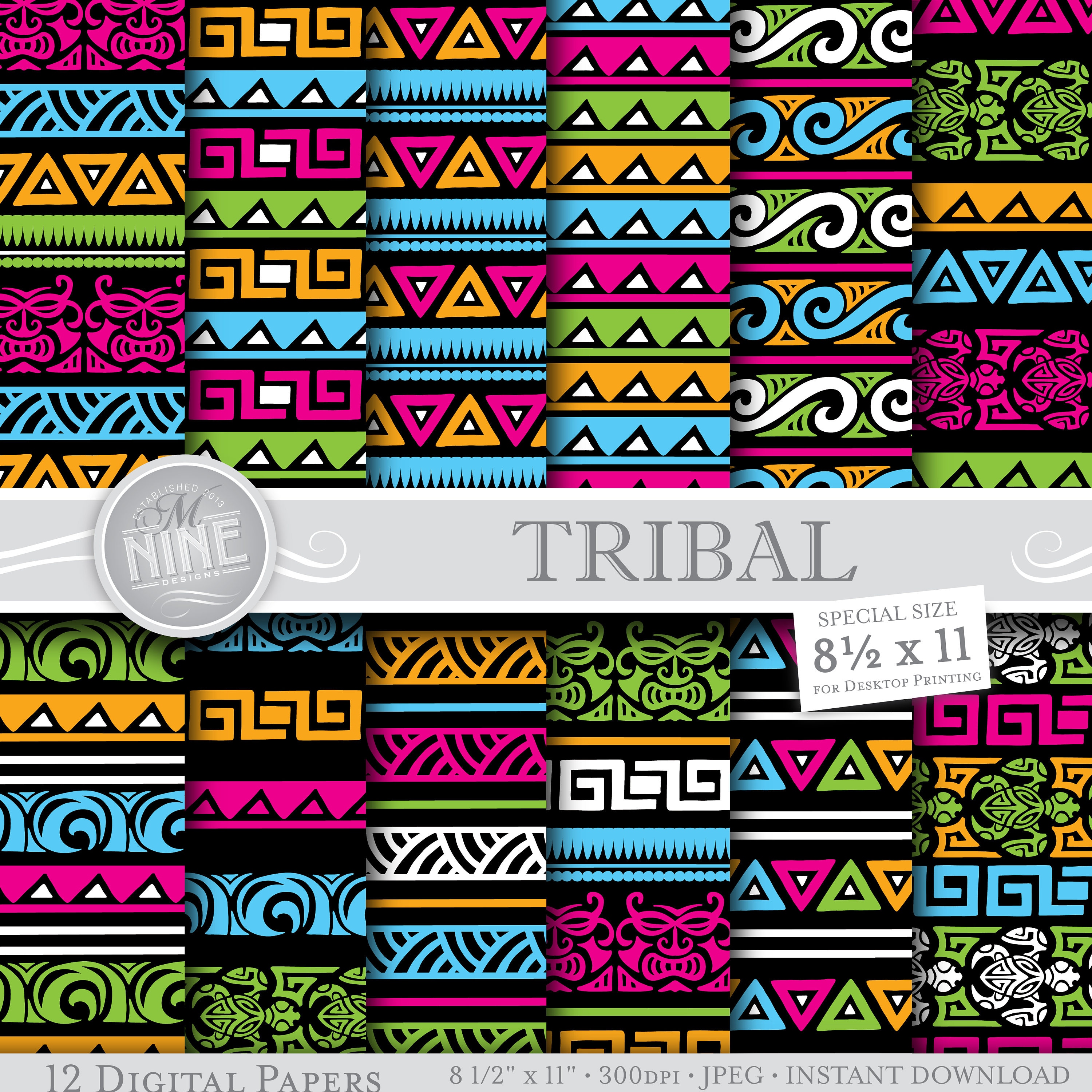 Neon Tribal Patterns