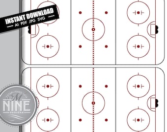 Hockey Rink Paper - Etsy