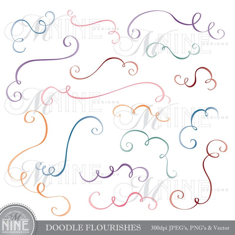 Flourish Scroll - Etsy
