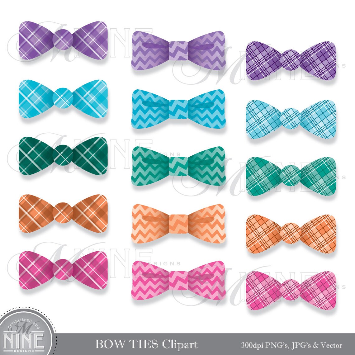 BOW TIE Clip Art Digital Clipart Instant Download Little Man - Etsy