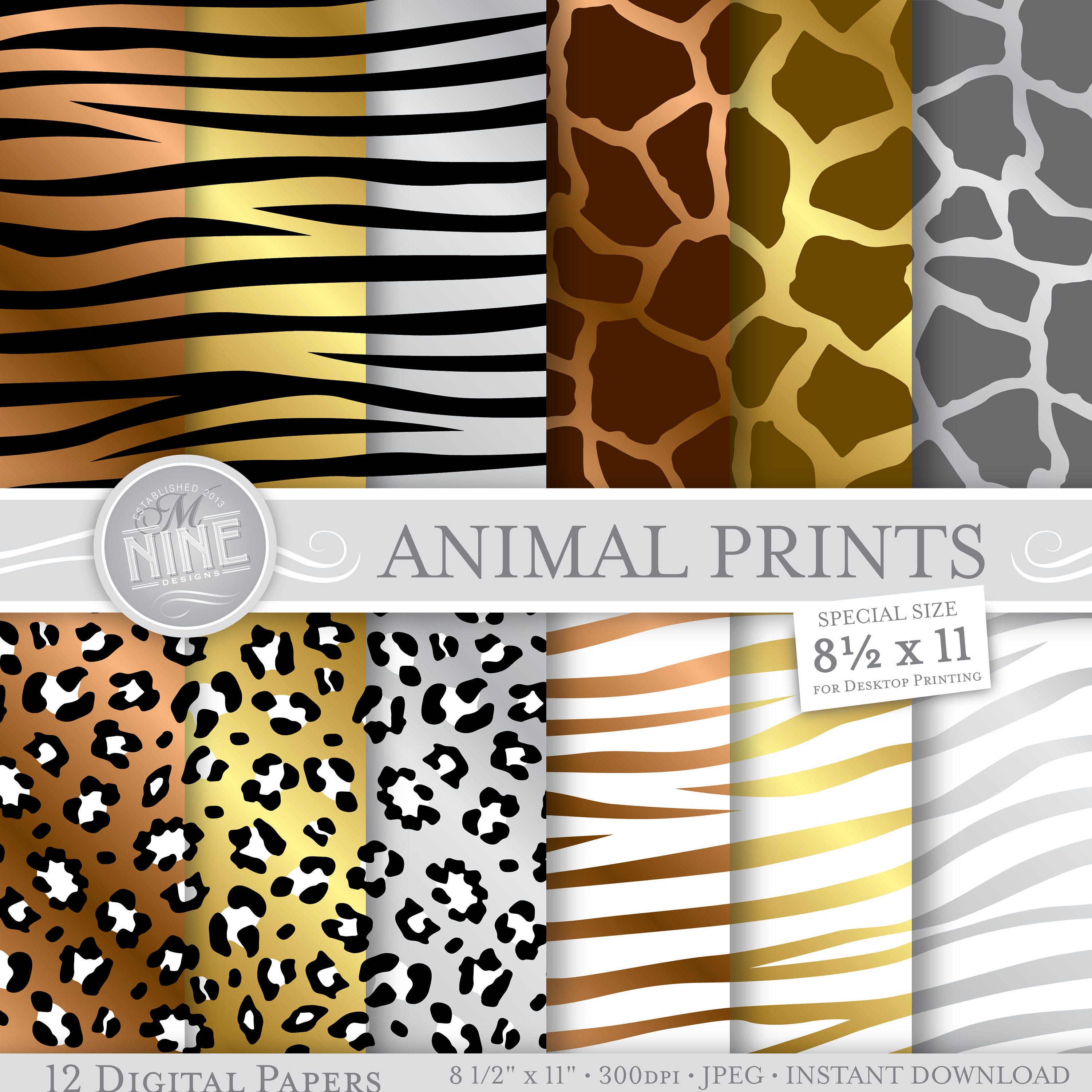 Colorful Zebra Print Computer Wallpapers