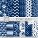 Navy Blue Digital Paper DOODLE Pattern Printables Digital - Etsy