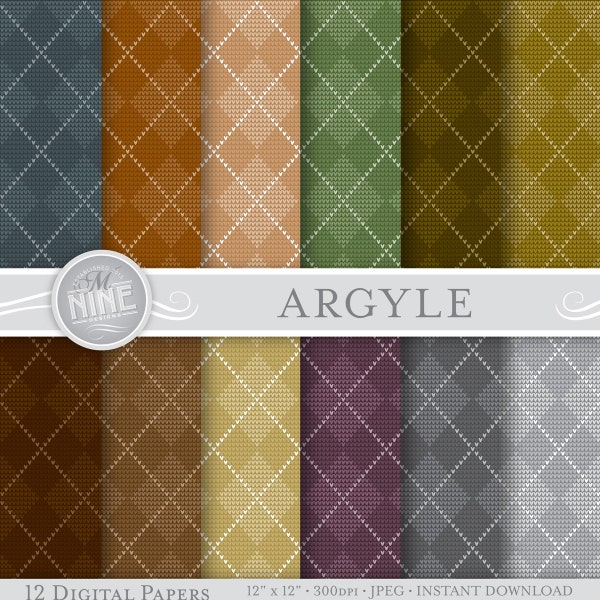 Argyle Paper - Etsy