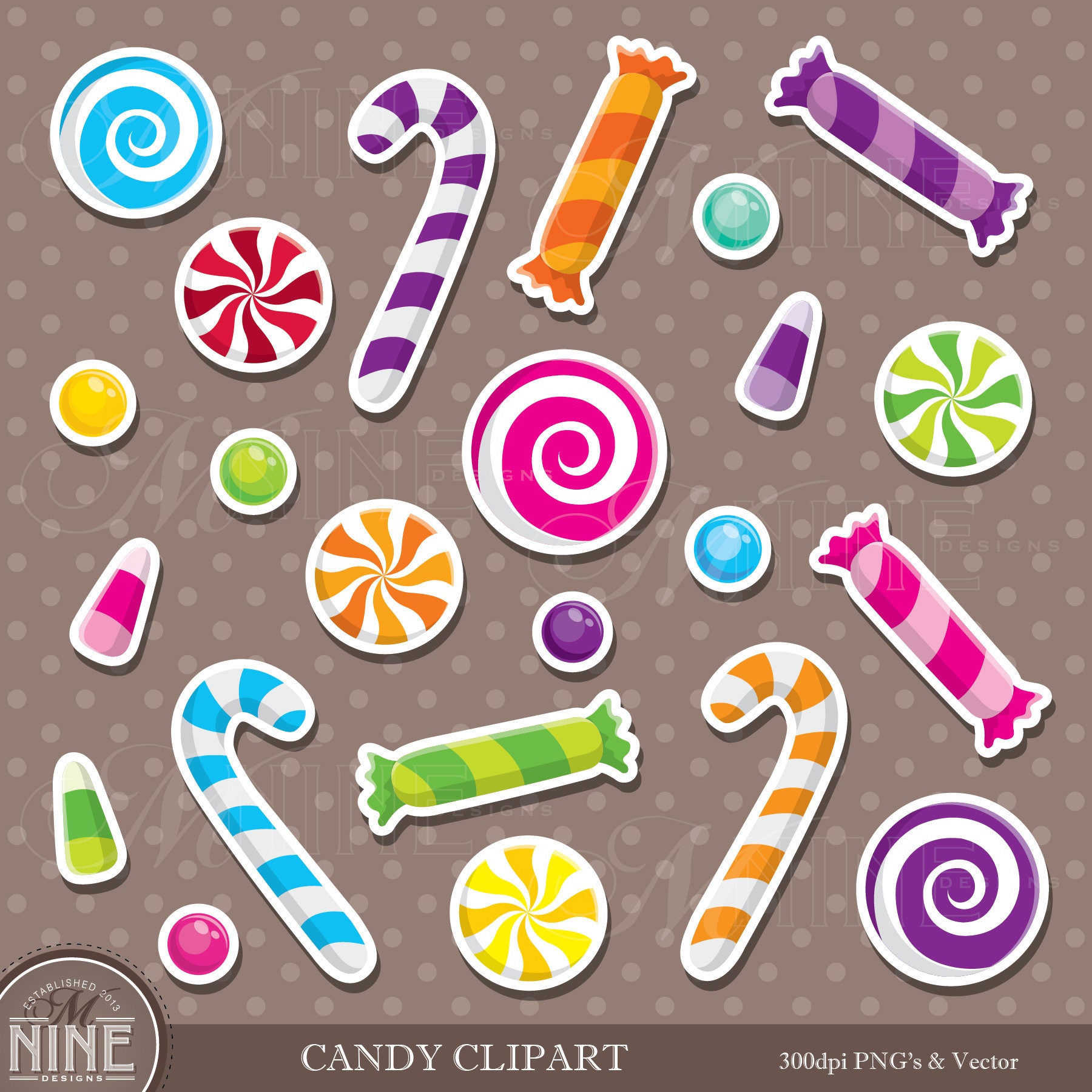CANDY Sticker Clip Art / CANDY Clipart Descargas / Candy | Etsy España