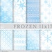 FROZEN Digital Paper Pattern Prints frozen Blue, Instant Download, 11 X ...