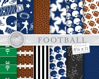 Football Digital Paper | Etsy
