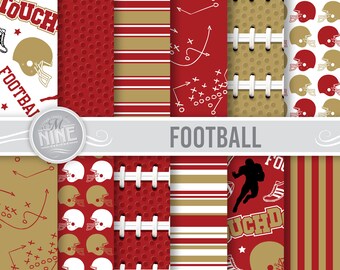 Football Seamless Pattern 49ers - Etsy