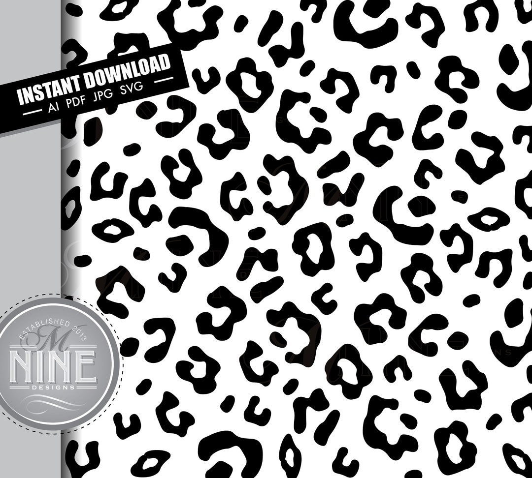 Leopard Spots Pattern Seamless Repeatable Leopard Spots Svg Pdf Jpg ...