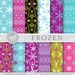 FROZEN Digital Paper: Frozen Theme Printable Pattern Prints, Frozen ...