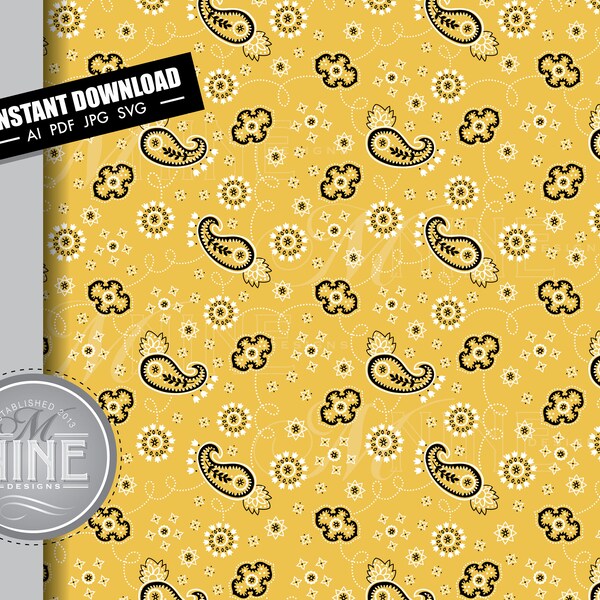 Yellow Bandana - Etsy