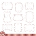 Frame Clip Art / Elegant Rose Gold Frames Clipart / Digital - Etsy