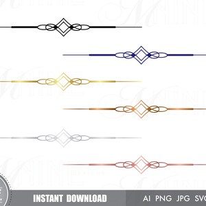 Roaring 20's Art Deco Header Clipart Downloads Vector Art Deco Header ...