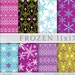 FROZEN Digital Paper Digital Paper Pattern Prints Instant - Etsy