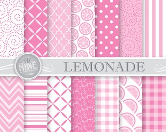 Pink Lemonade Paper Set - Etsy