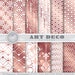 Rose Gold ART DECO Digital Paper / Rose Gold Art Deco Patterns Pattern ...