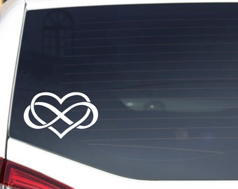 Infinity Heart Vinyl Decal Car Window - Etsy
