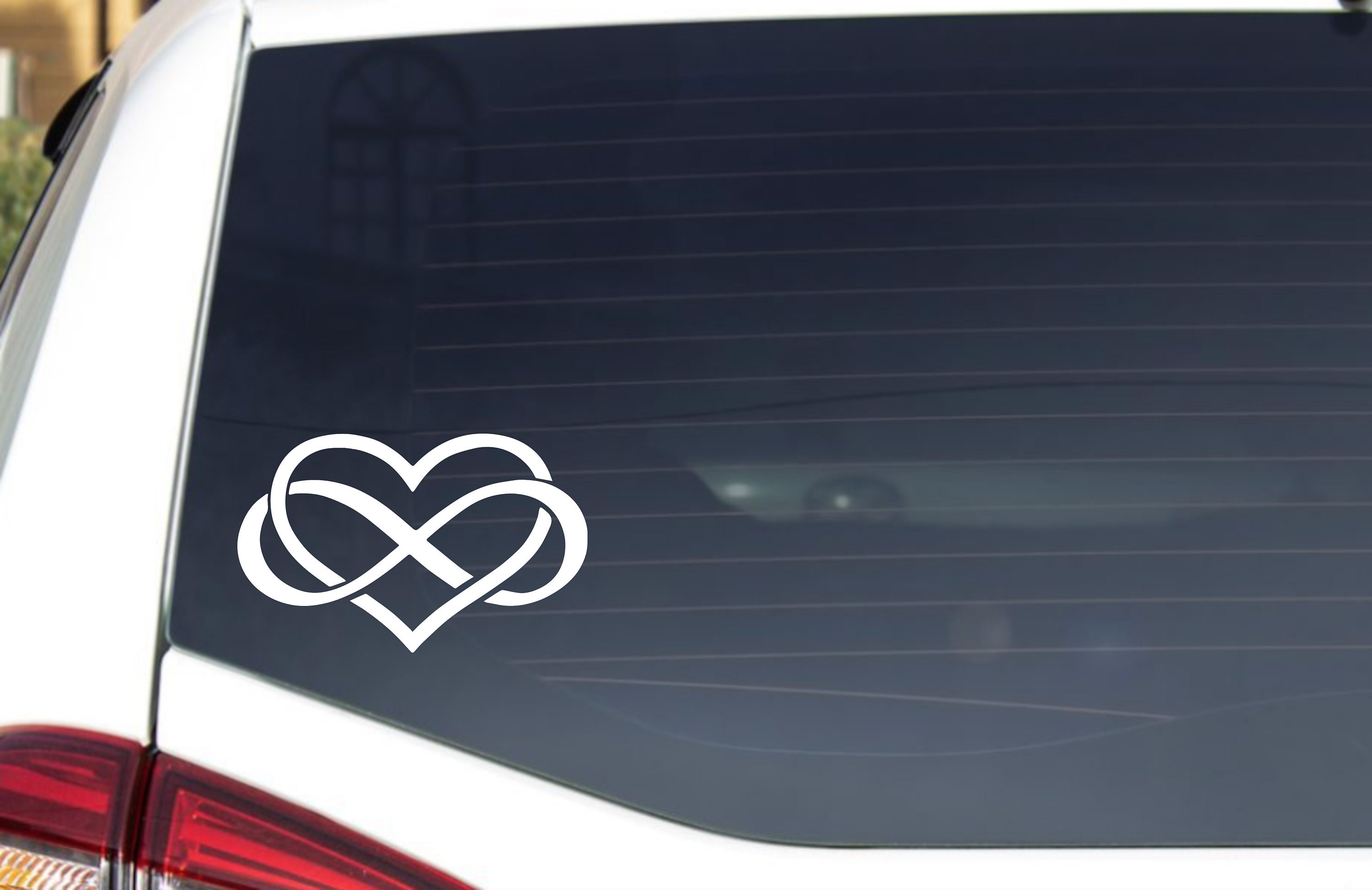Infinity Heart Decal - Etsy