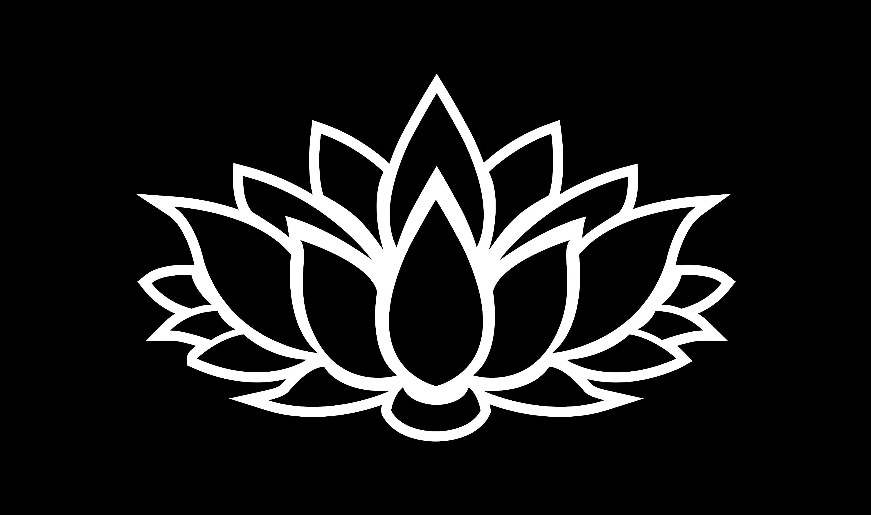Lotus Flower Outline Decal - Etsy