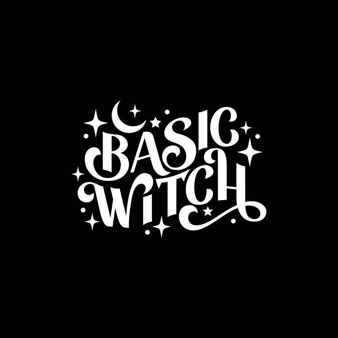 Basic Witch Vinyl Decal - Etsy