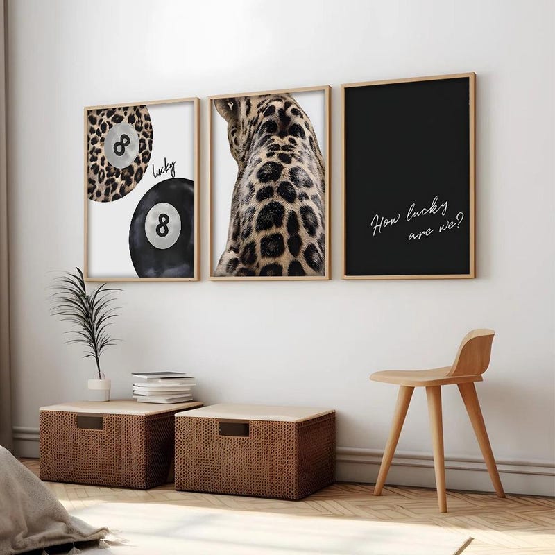 Triptych Animal Art - Etsy